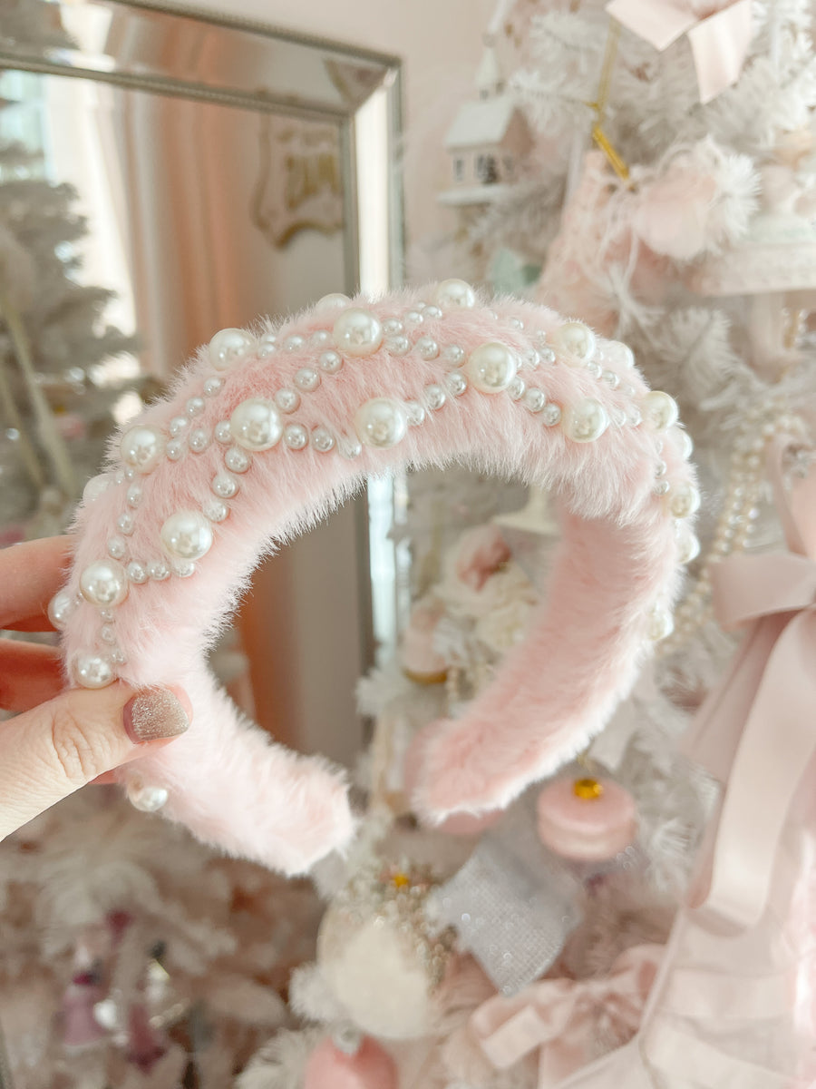 Pink Snow Bunny Headband – Adaline & The Fairies